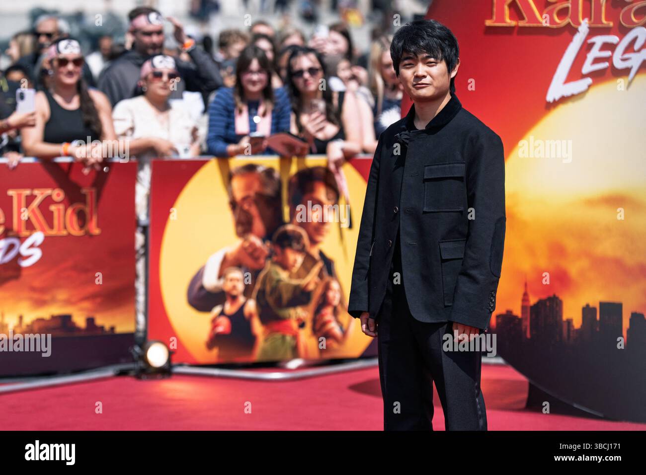 Ben Wang attends the Karate Kid: Legends Photocall at Trafalgar Square. The film will be ...