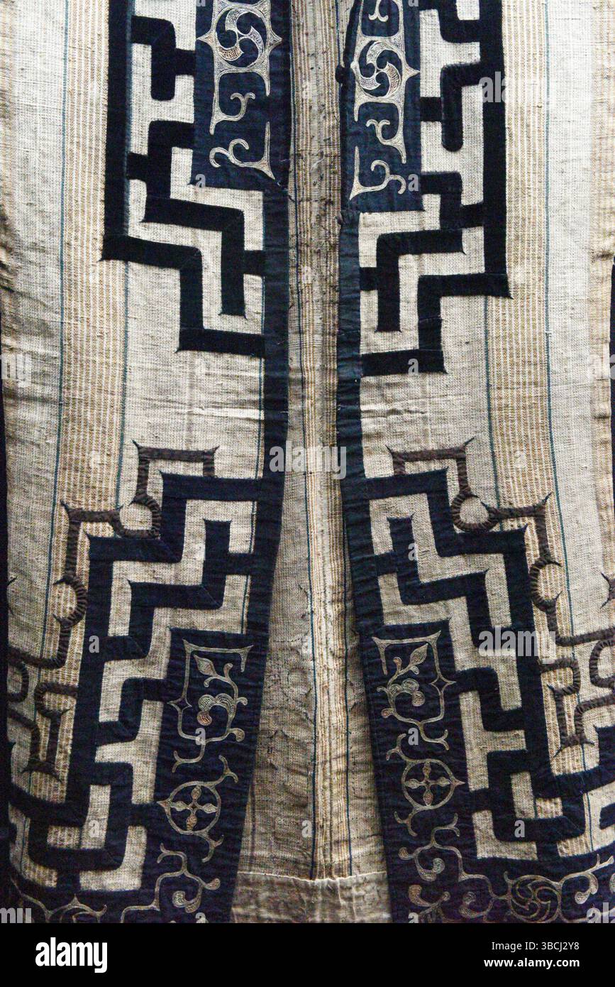 Ainu traditional cloth in Asahikawa city museum, Hokkaido,,Japan,Asia ...