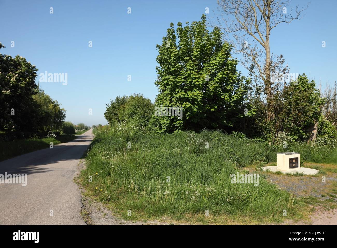 Memorial commemorating RAF Sergeant Pilot Raymond Dean, shot down in ...