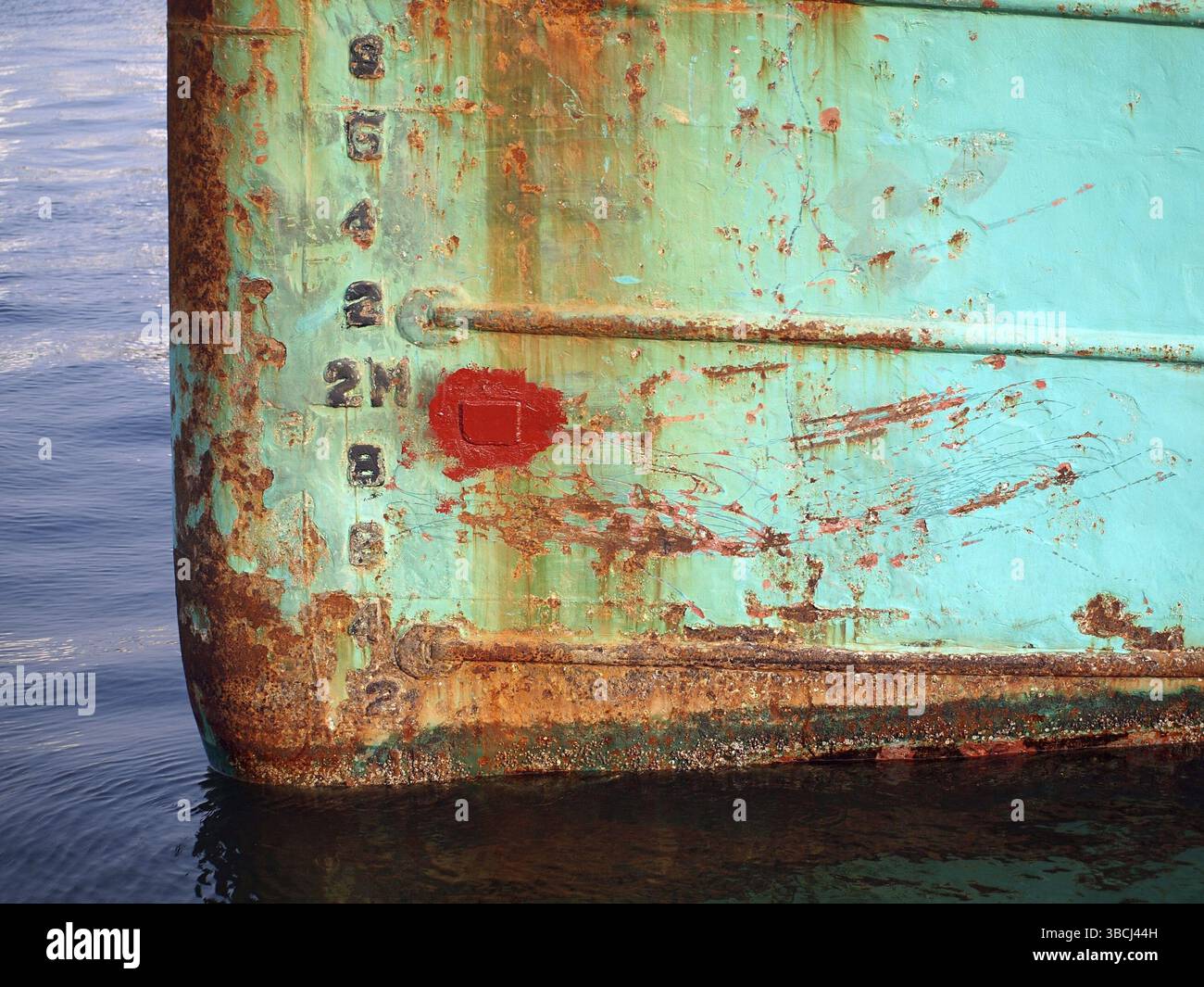 The bow of a ship showing heavy corrosion Stock Photo - Alamy