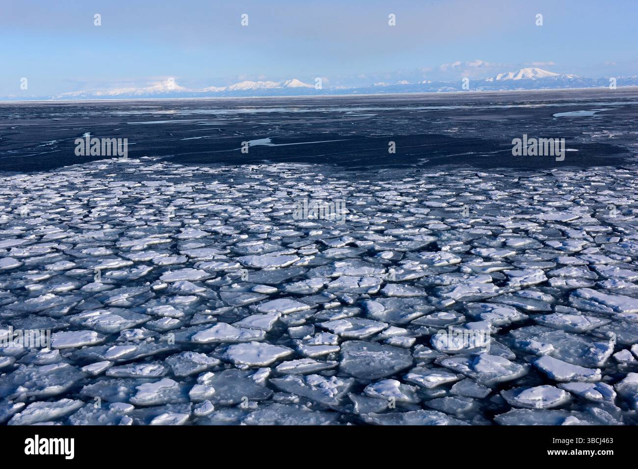 Abashiri ice drift in cold ocean in Hokkaido,Japan,Asia Stock Photo - Alamy