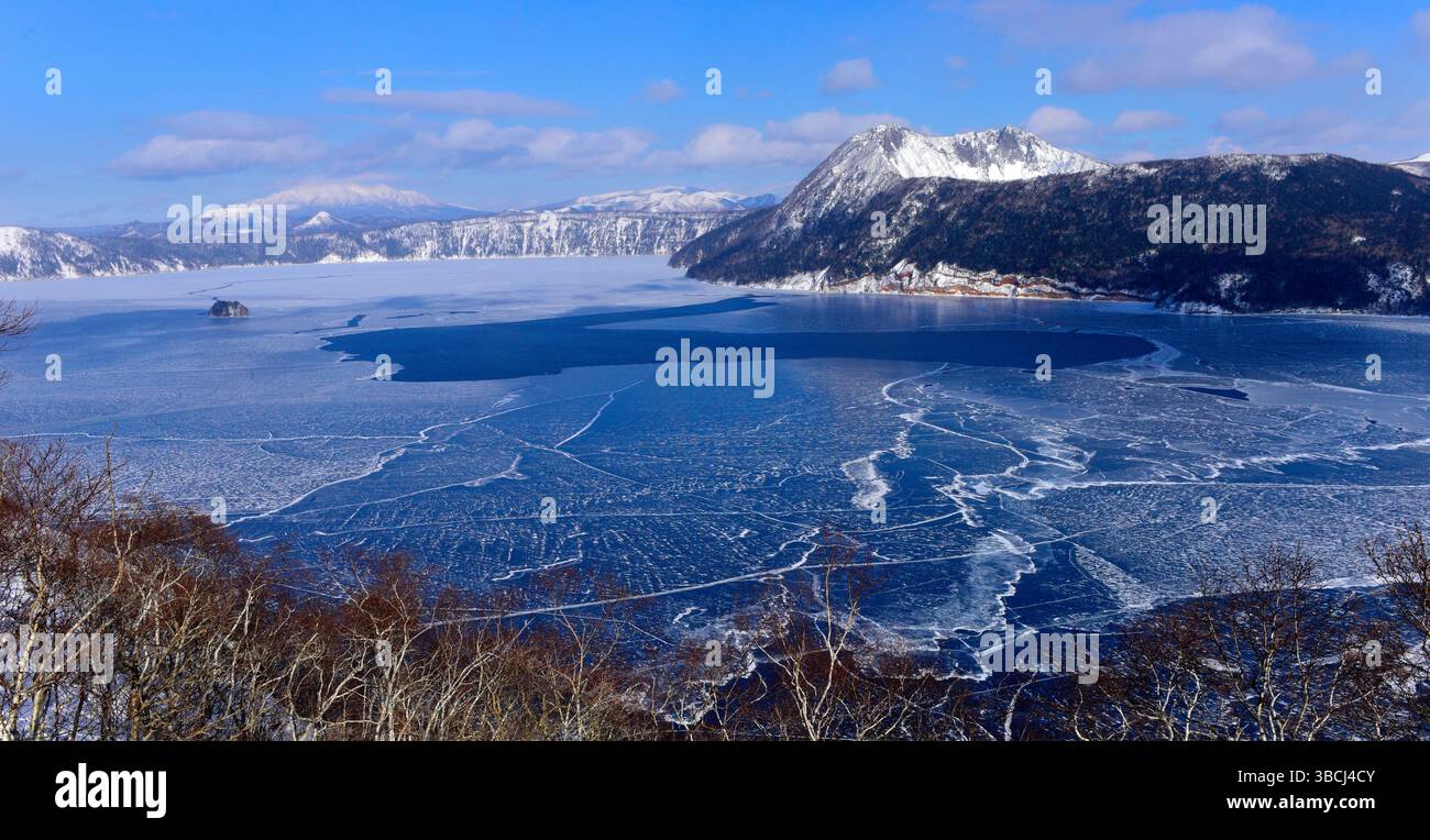 The caldera of Lake Mashu,Akan National Park,Hokkaido,Japan,Asia Stock ...