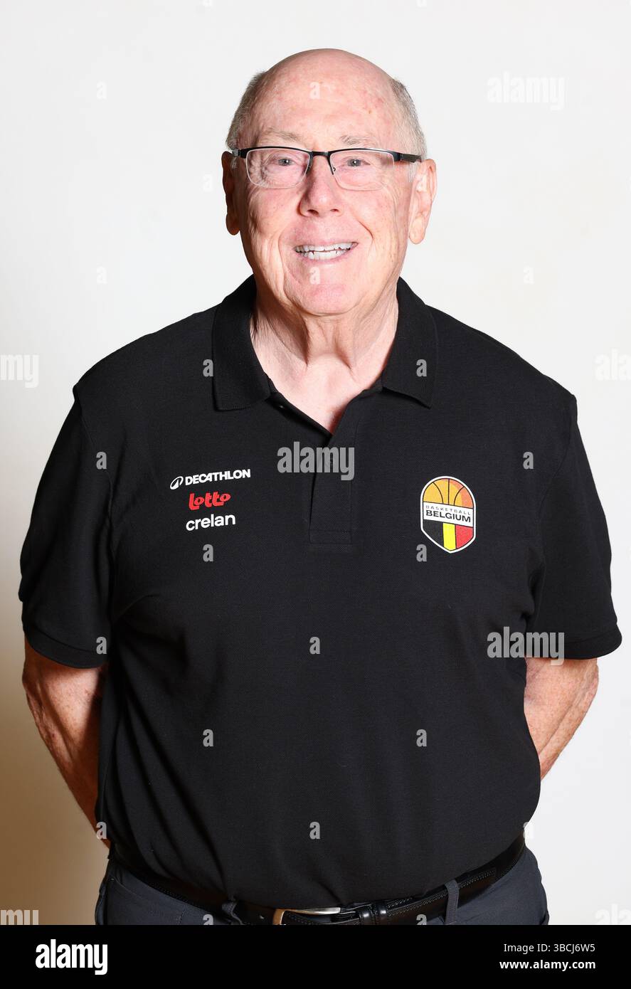 Kortrijk, Belgium. 20th May, 2025. Belgium's head coach Mike Thibault ...