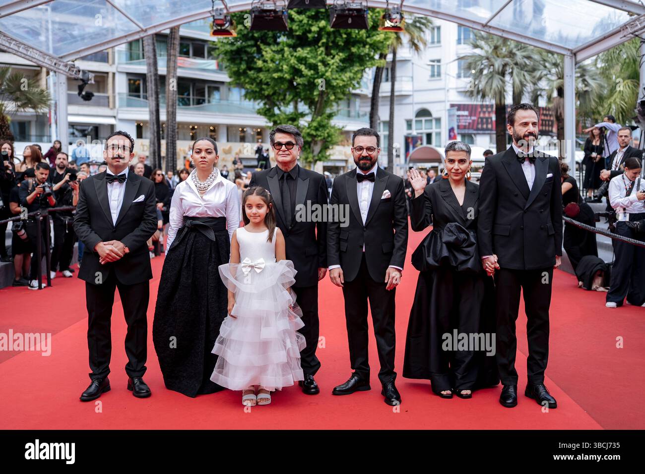 Vahid Mobseri, from left, Hadis Pakbaten, Delnaz Najafi, director Jafar ...