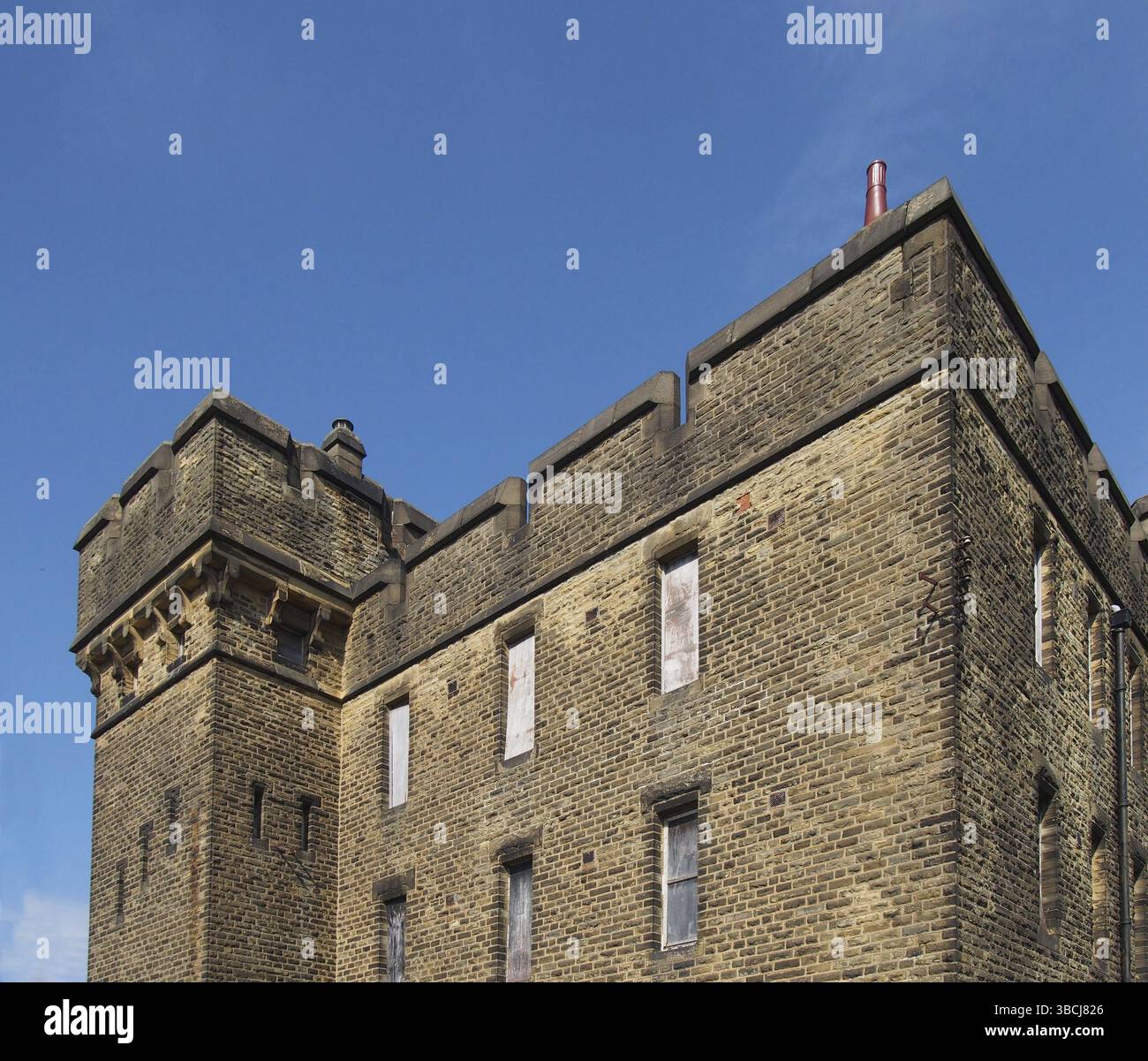 An abandoned victorian british institutional building typical of 19th ...
