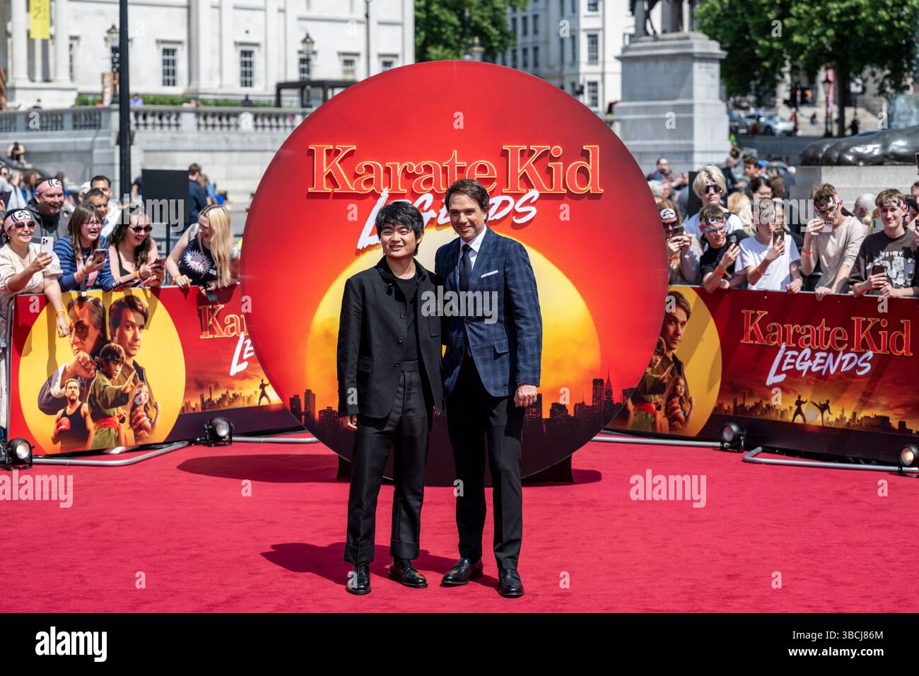 London, UK. 20 May 2025. Ben Wang and Ralph Macchio at the photocall in ...