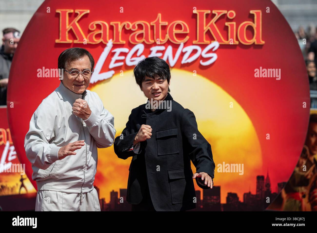 London, UK. 20 May 2025. Jackie Chan and Ben Wang at the photocall in ...