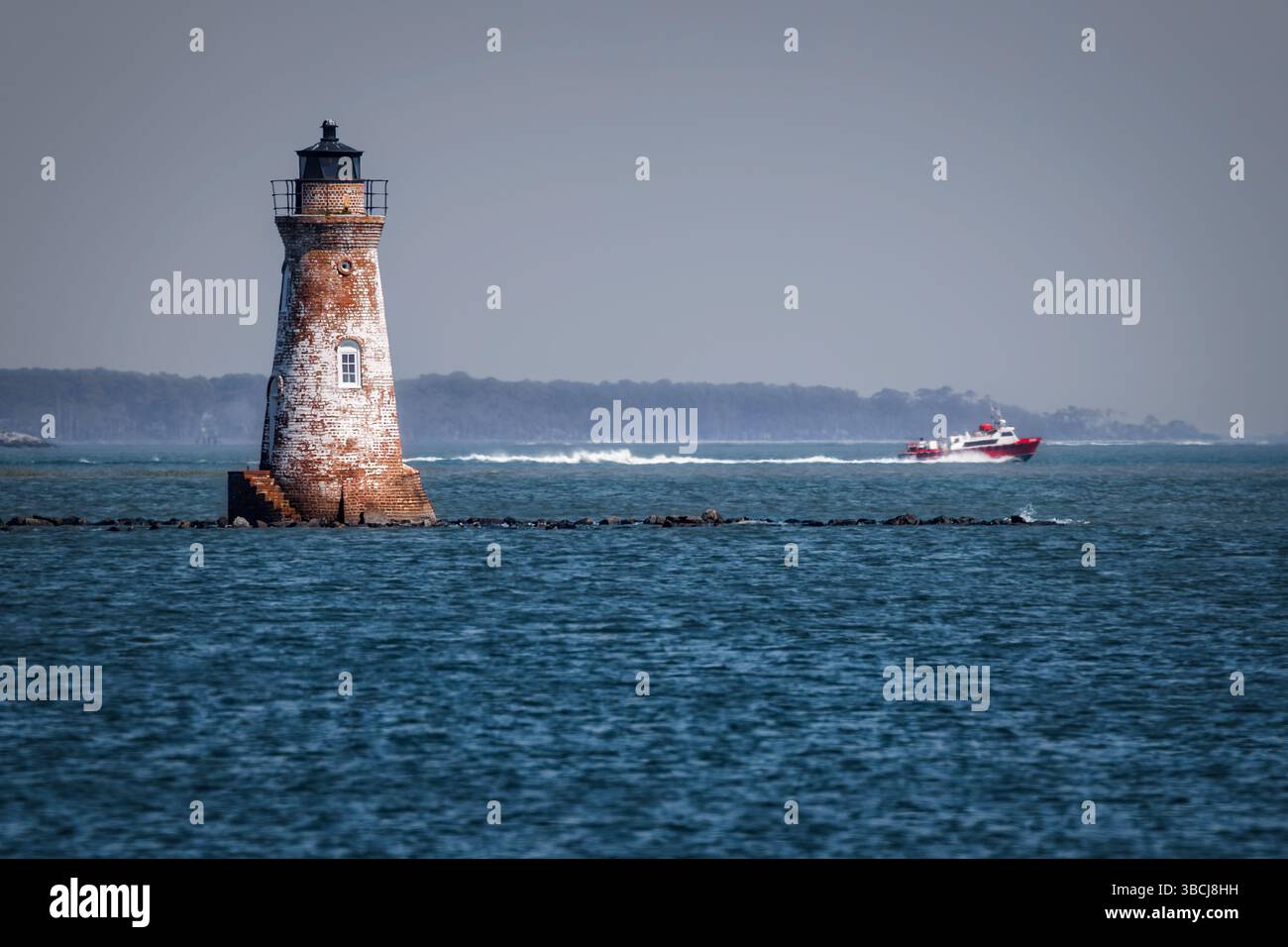 The Cockspur Island Lighthouse, operated from 1839-1909 and sits on the ...