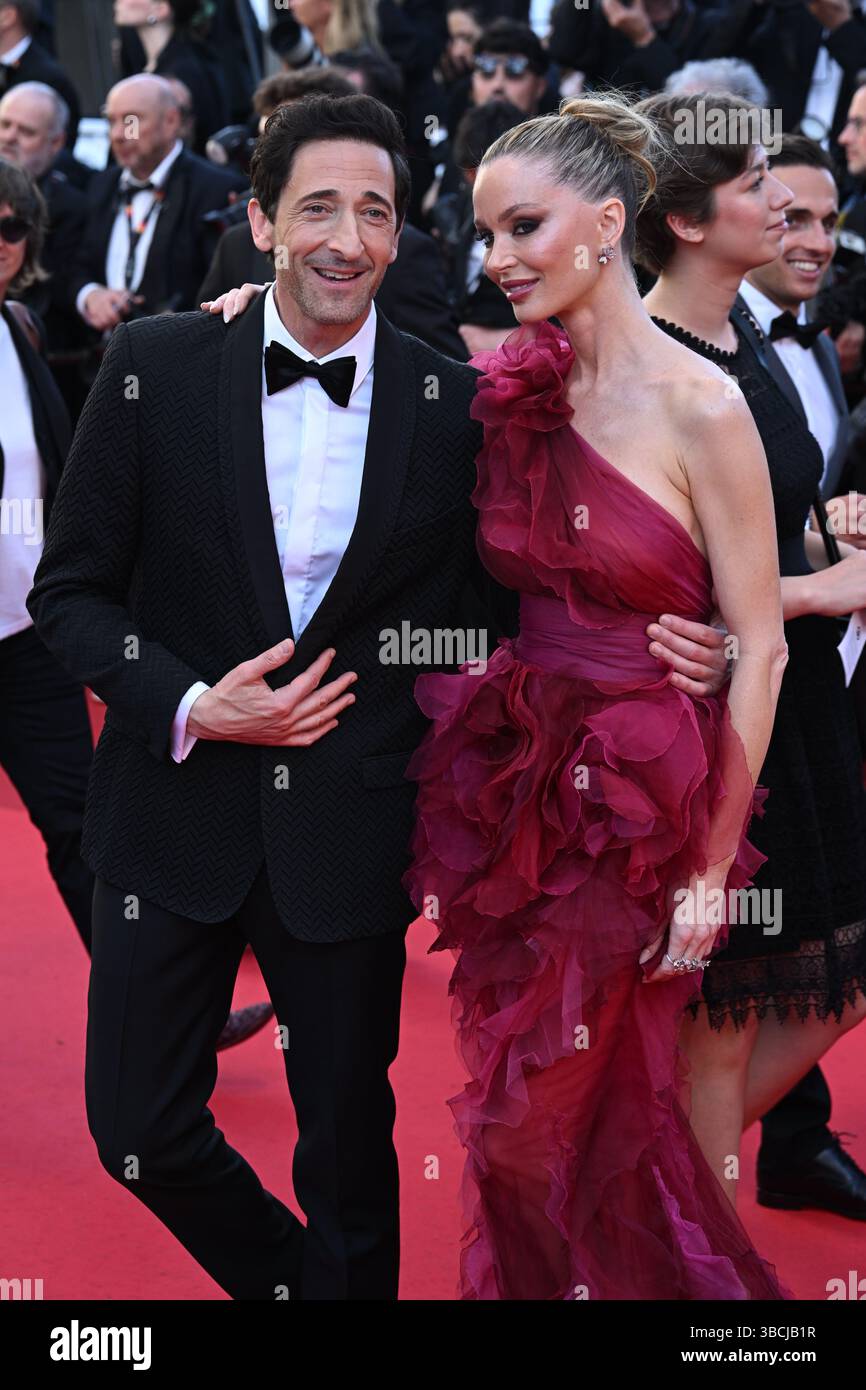 Adrien Brody and Georgina Chapman attend the Vie Privée premiere at the ...