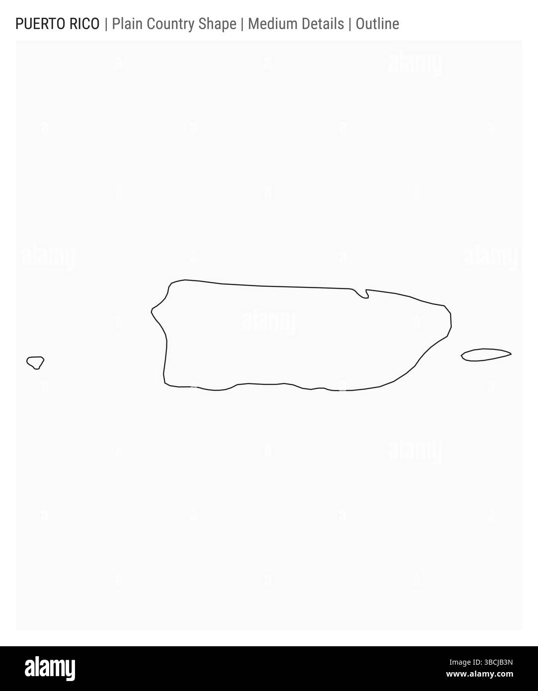 Puerto rico island map hi-res stock photography and images - Alamy