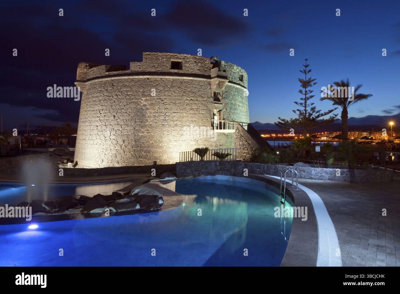 Spanish fortification tower, Barcelo Puertillo Resorts, Caleta del ...