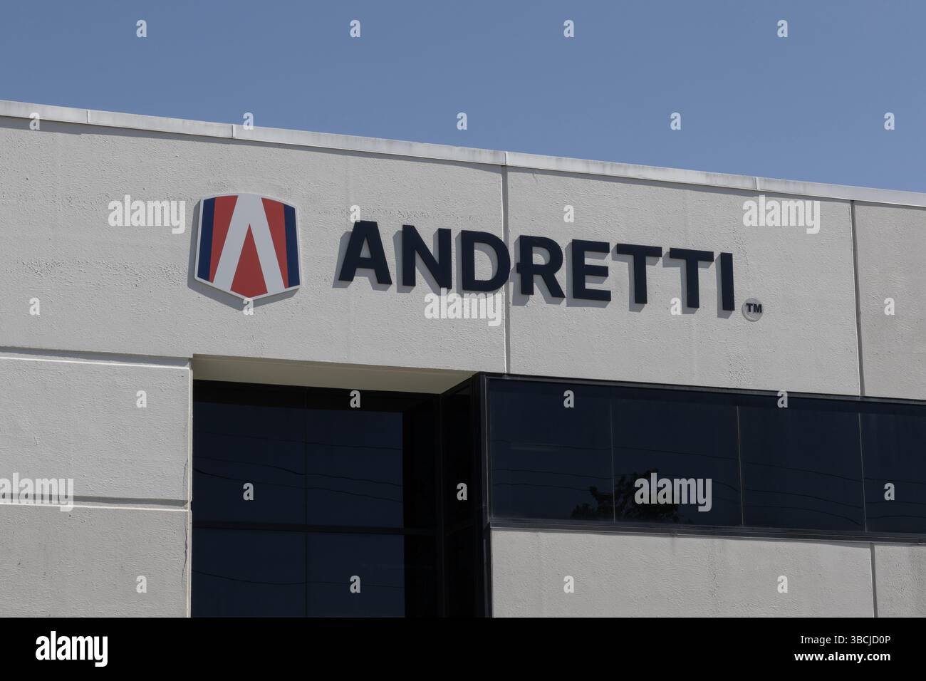 Indianapolis - May 18, 2025: Andretti Autosport headquarters. Andretti ...