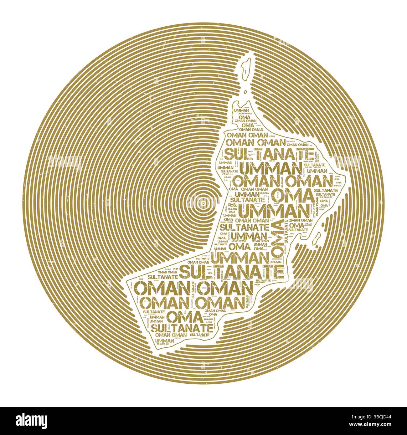 Oman Vector Image. Country round logo design. Oman poster in circular ...