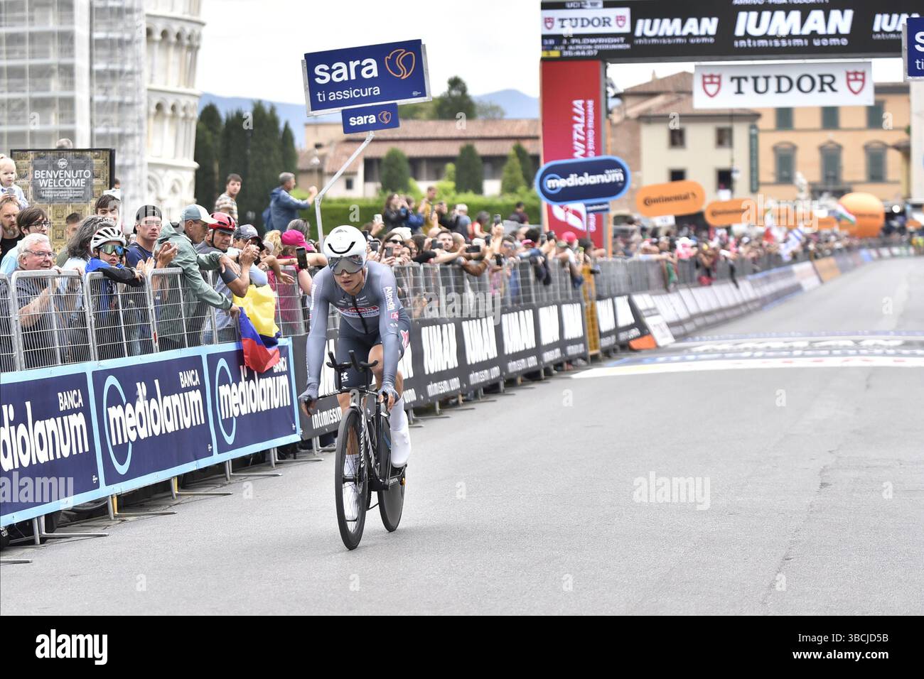 Pisa, 20/05/2025 The 10th time trial stage Lucca - Pisa of 28.6 km has ...