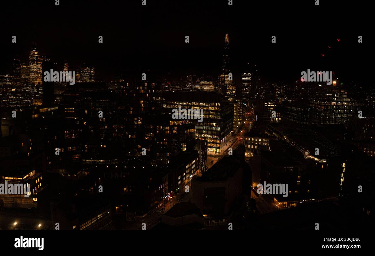City of london dark skyline hi-res stock photography and images - Alamy