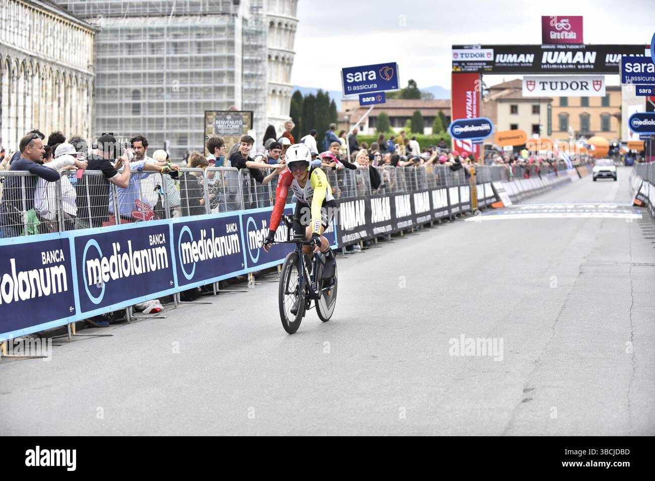 Pisa, 20/05/2025 The 10th time trial stage Lucca - Pisa of 28.6 km has ...