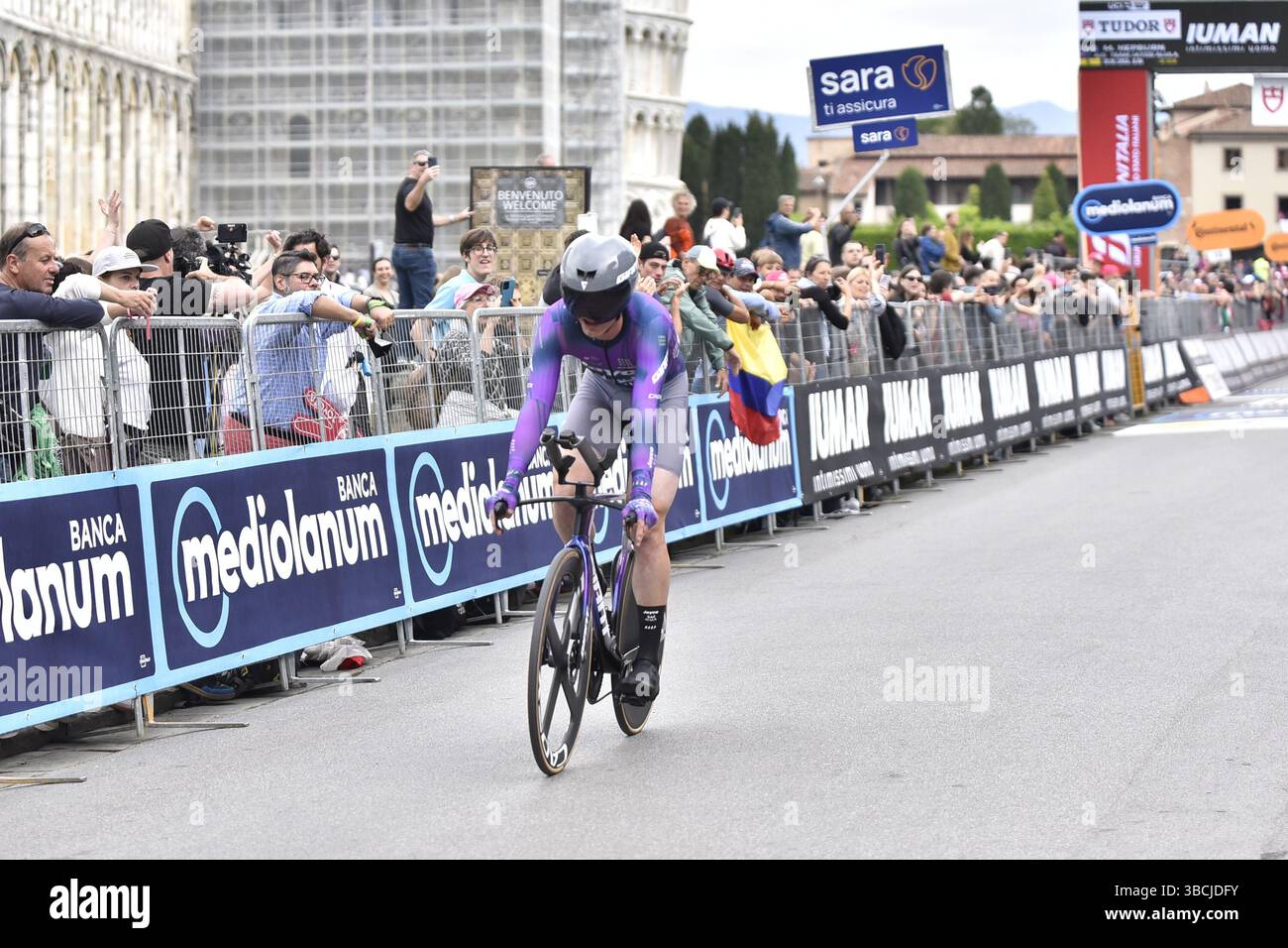 Pisa, 20/05/2025 The 10th time trial stage Lucca - Pisa of 28.6 km has ...