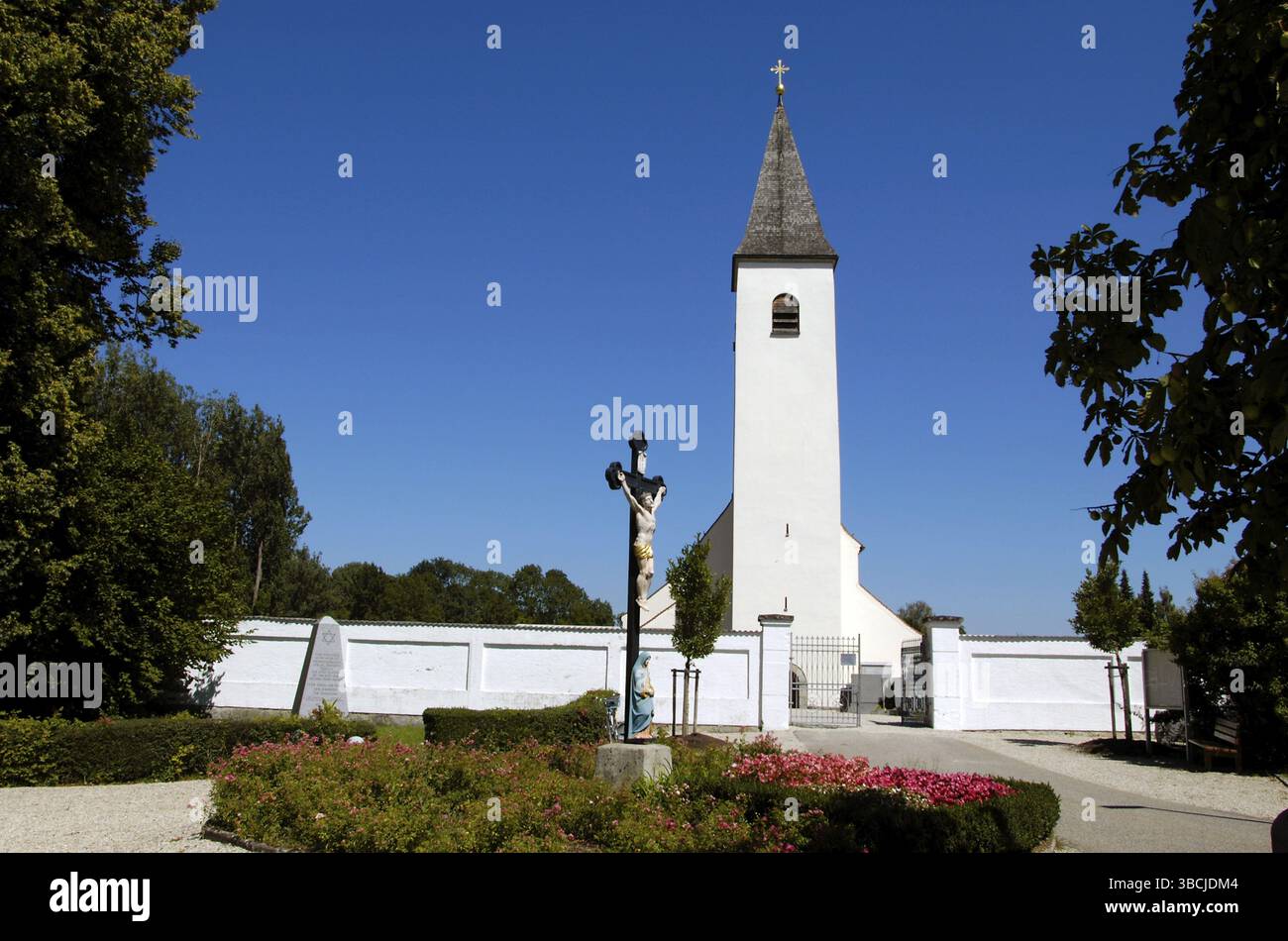 St. Jacob's Church, Jesus Cross, Plattling, Lower Bavaria, Bavaria ...