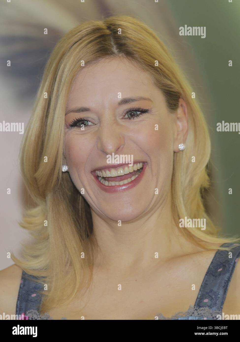 German singer and TV presenter Stefanie Hertel performing in Stassfurt ...