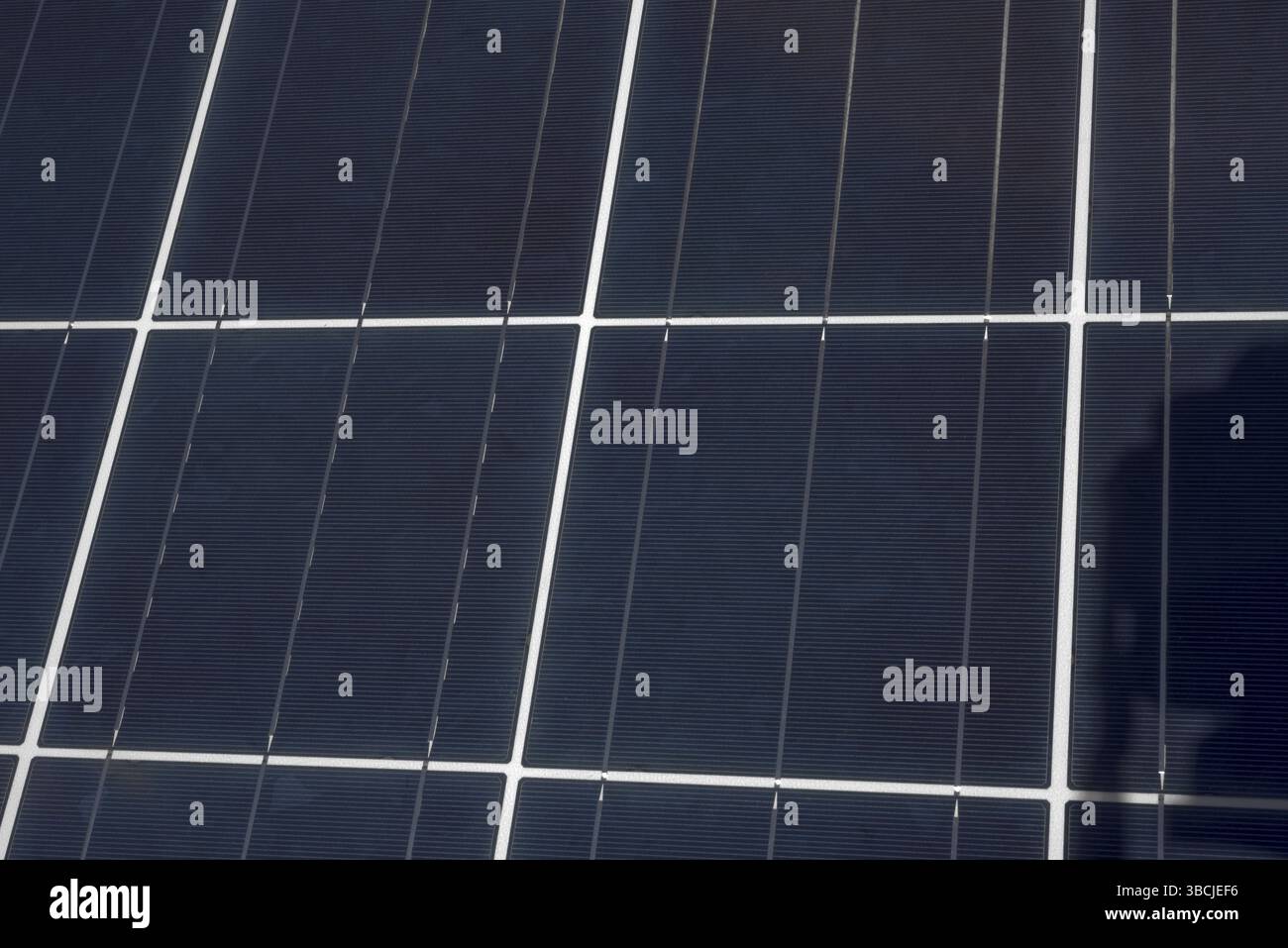 An upclose view of the grids and square shapes of a solar panel Stock ...
