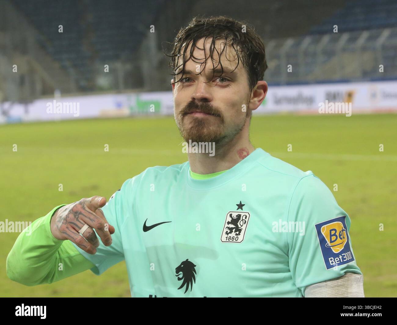 German footballer Dennis Erdmann TSV 1860 Munich DFB 3rd league season ...