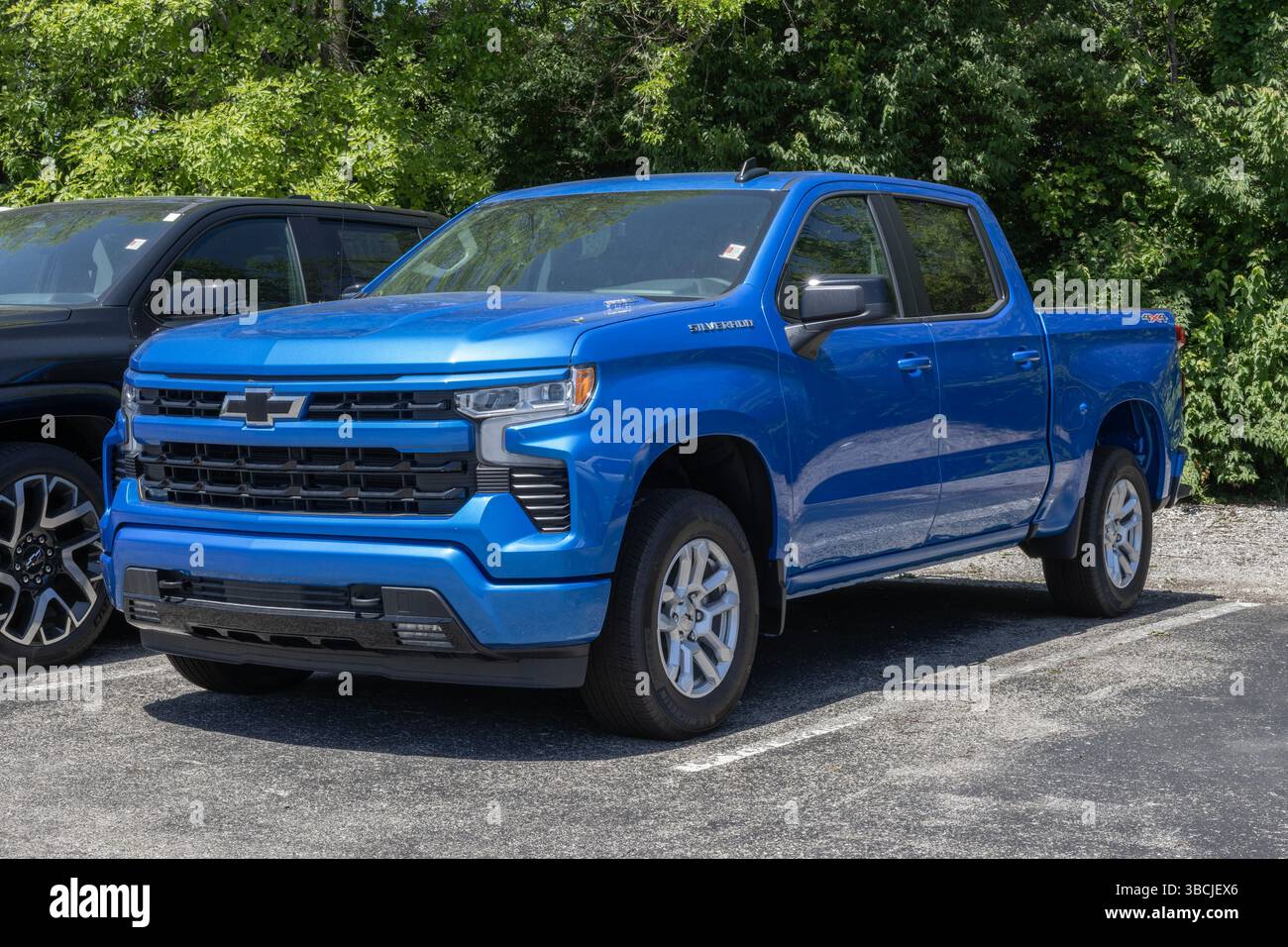 Plainfield - May 18, 2025: Chevrolet Silverado 1500 Crew RST 4WD at a ...