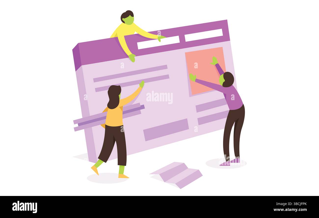 2d website graphics hi-res stock photography and images - Alamy