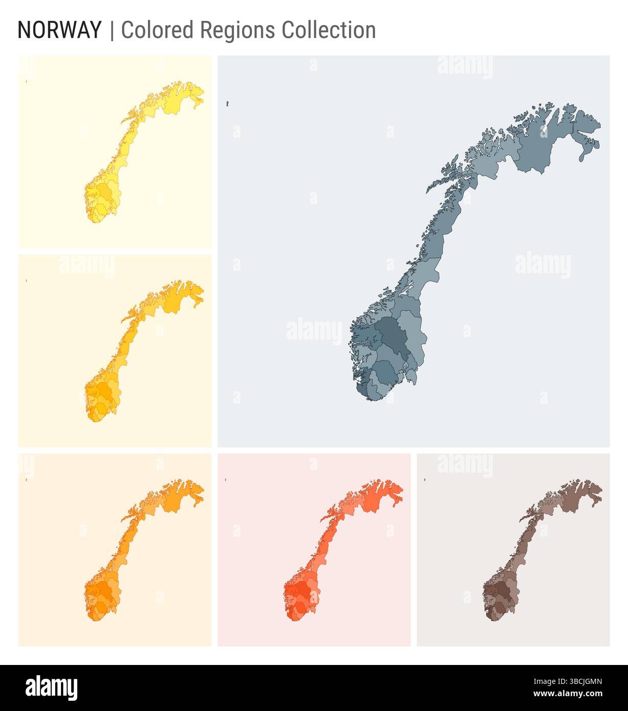 Infographic norway detailed map Stock Vector Images - Alamy