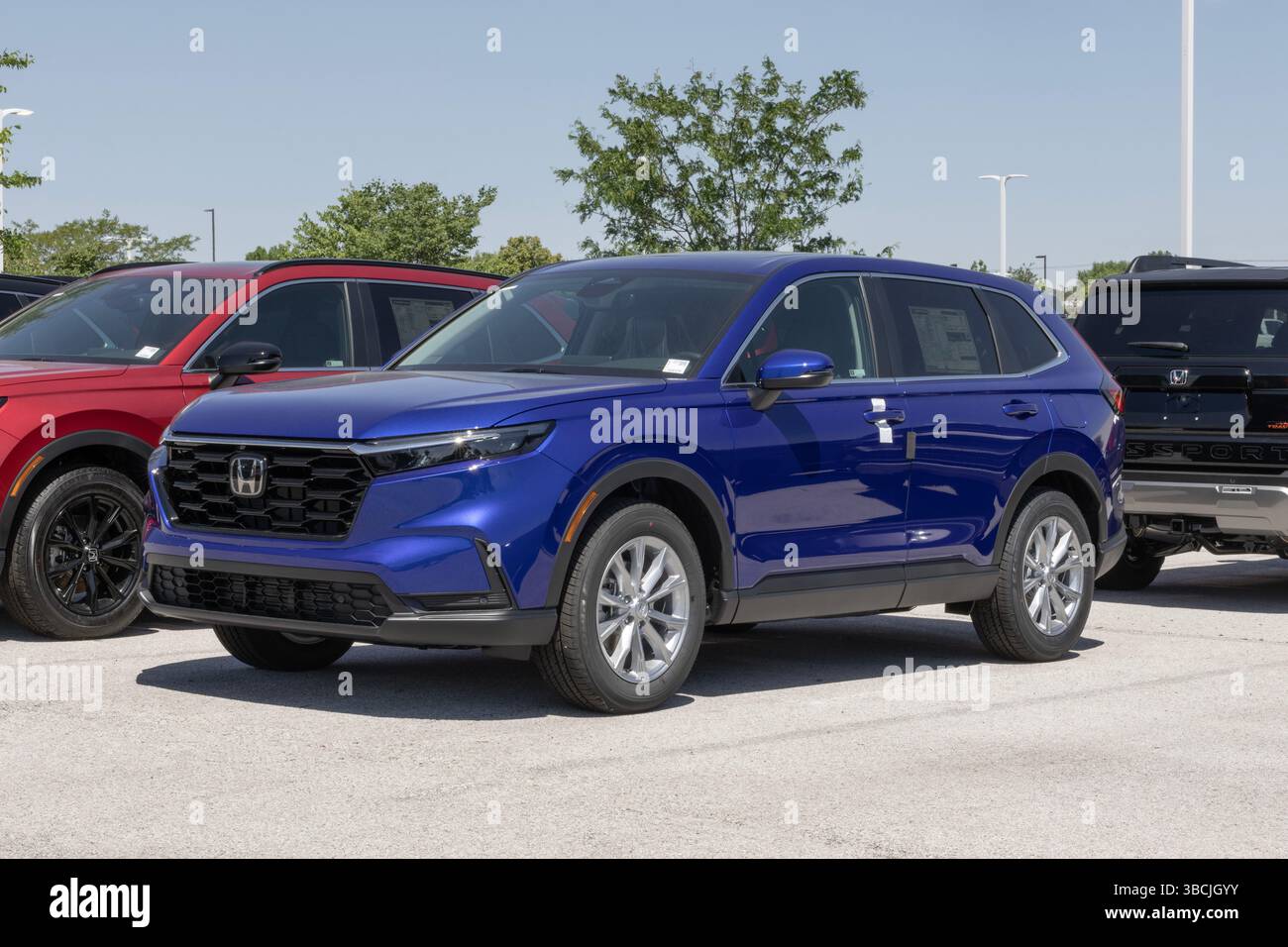Avon - May 18, 2025: Honda CR-V AWD EX display at a dealership. Honda ...