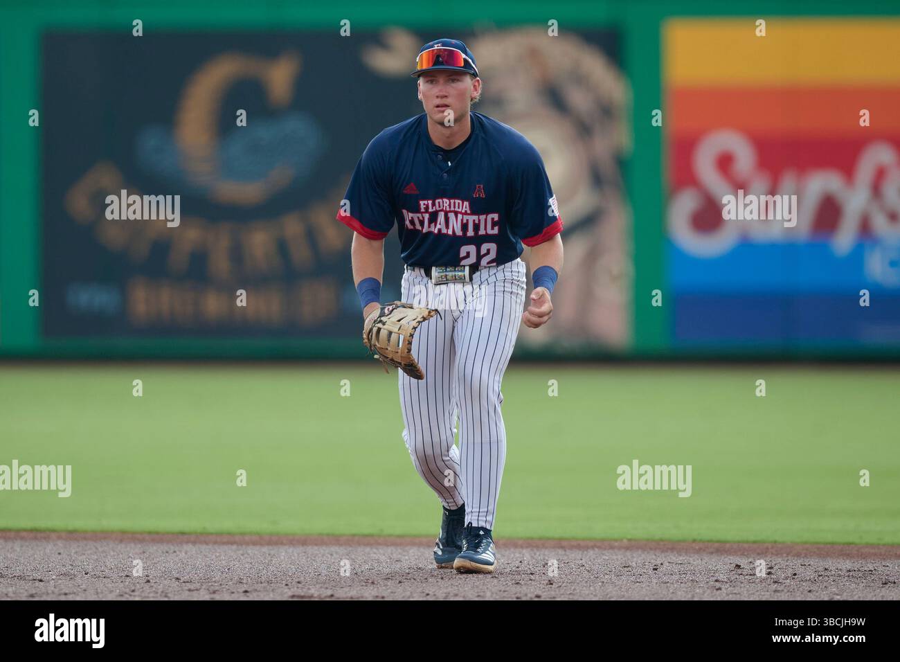 Florida Atlantic Owls first baseman Jake Millan (22) during an NCAA ...
