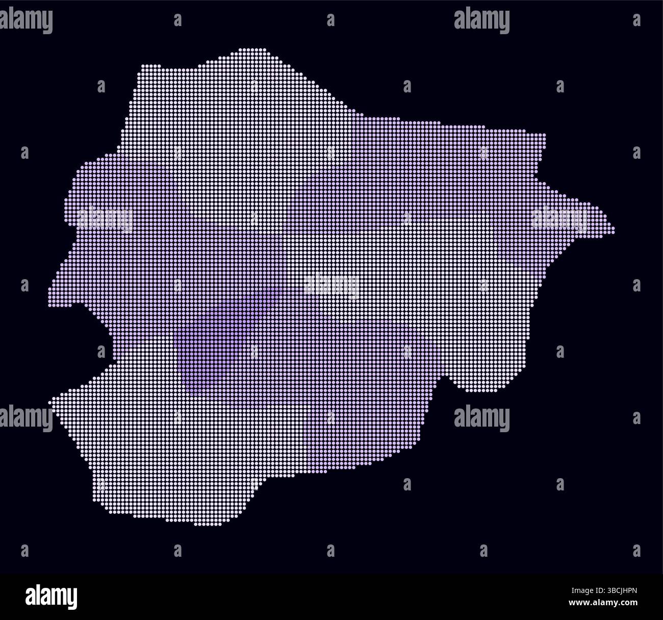 Andorra dotted map. Digital style map of the country on a dark ...