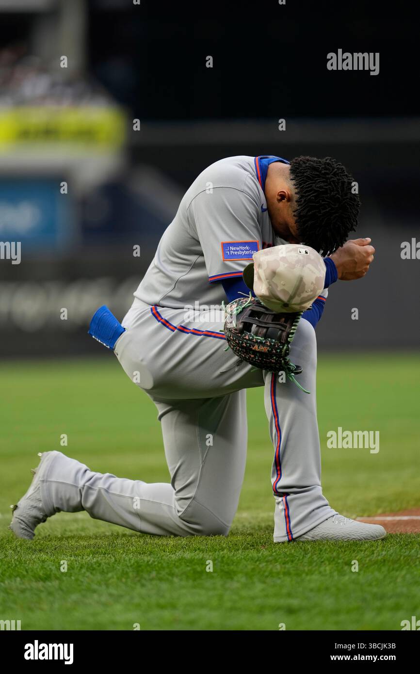 New York Mets' Juan Soto before a baseball game against the New York ...