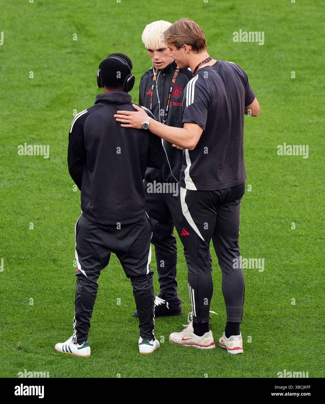 Manchester United's Amad Diallo, Alejandro Garnacho and Rasmus Hojlund ...