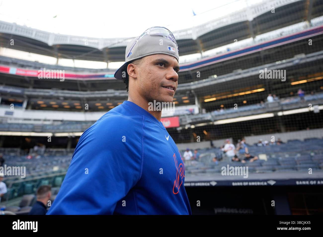 New York Mets' Juan Soto before a baseball game against the New York ...