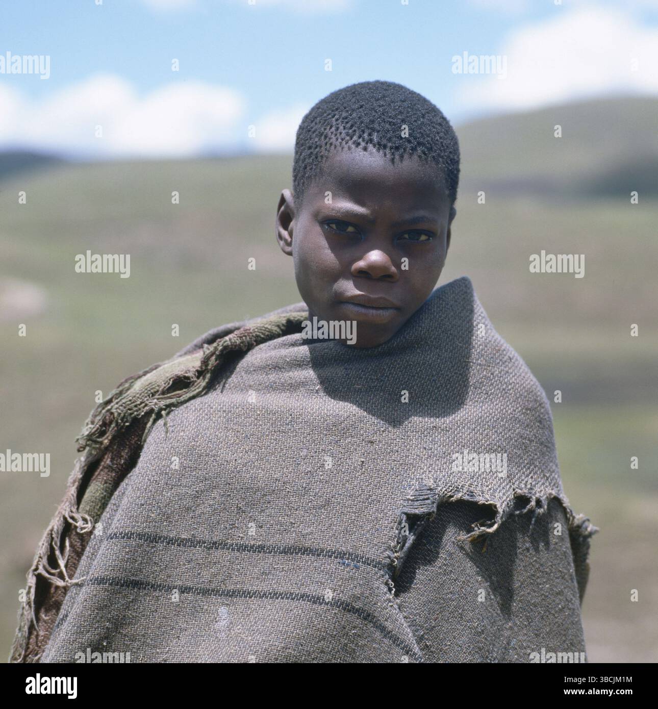 Sotho boy, Sotho boy, people, children, children, Lesotho, Africa Stock ...