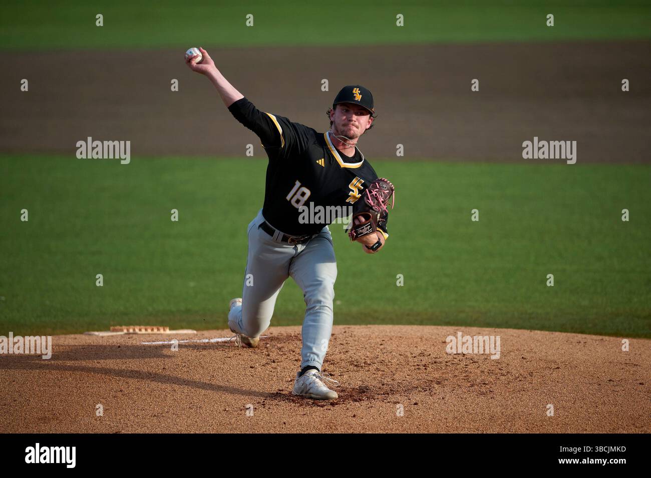 Southern Miss Golden Eagles pitcher JB Middleton (18) during an NCAA ...