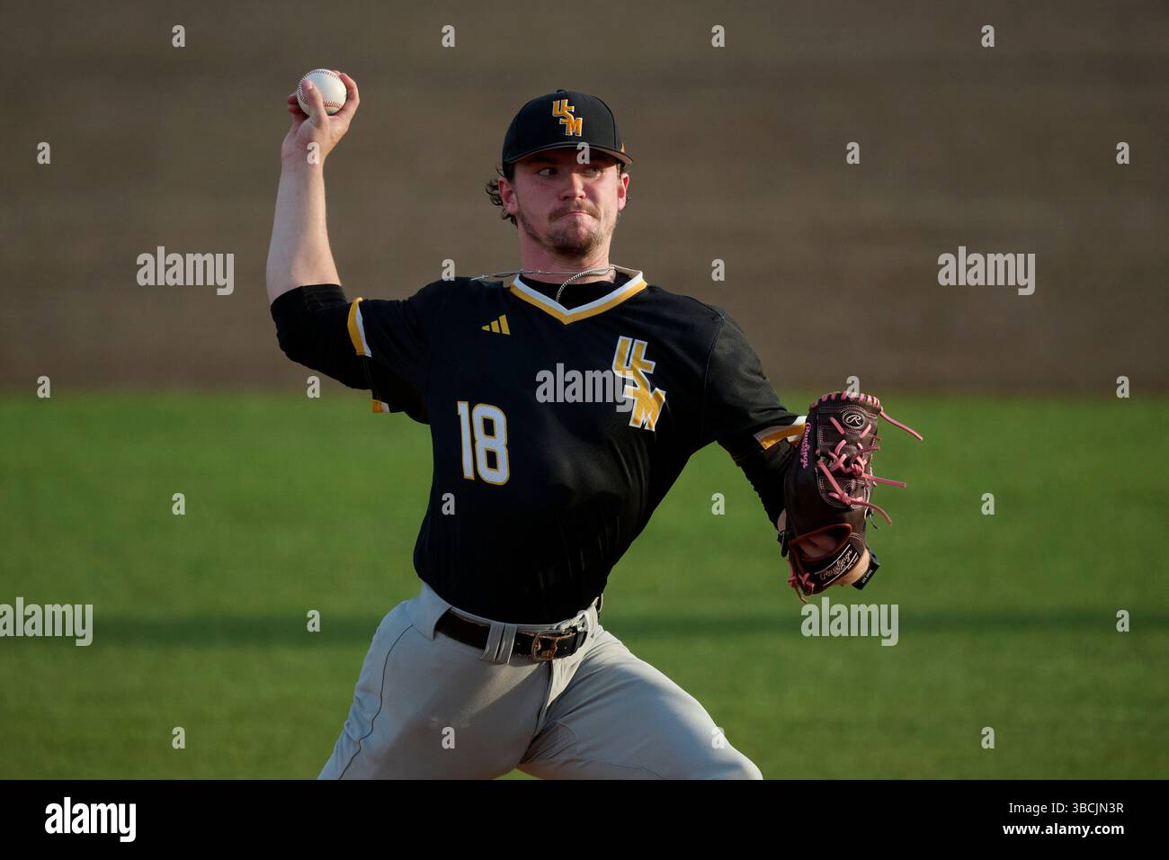 Southern Miss Golden Eagles pitcher JB Middleton (18) during an NCAA ...