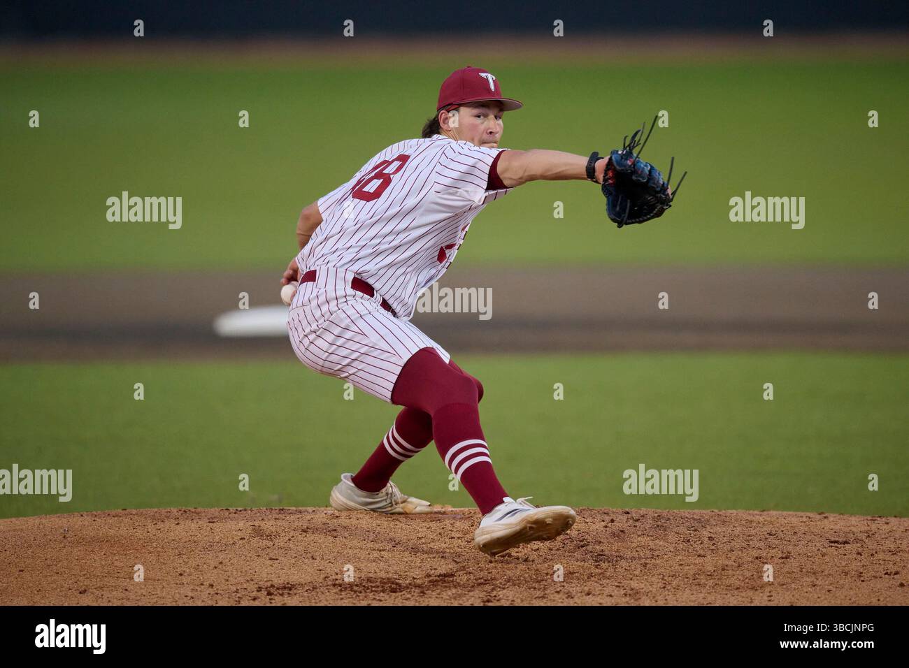Troy Trojans pitcher Grady Gorgen (48) during an NCAA baseball game ...