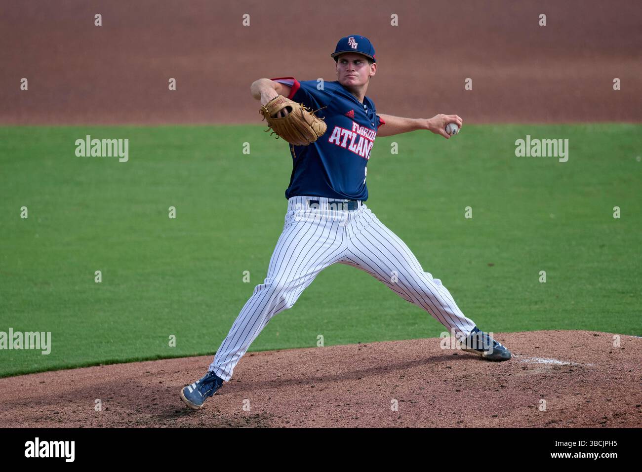 Florida Atlantic Owls pitcher Trey Beard (8) during an NCAA American ...