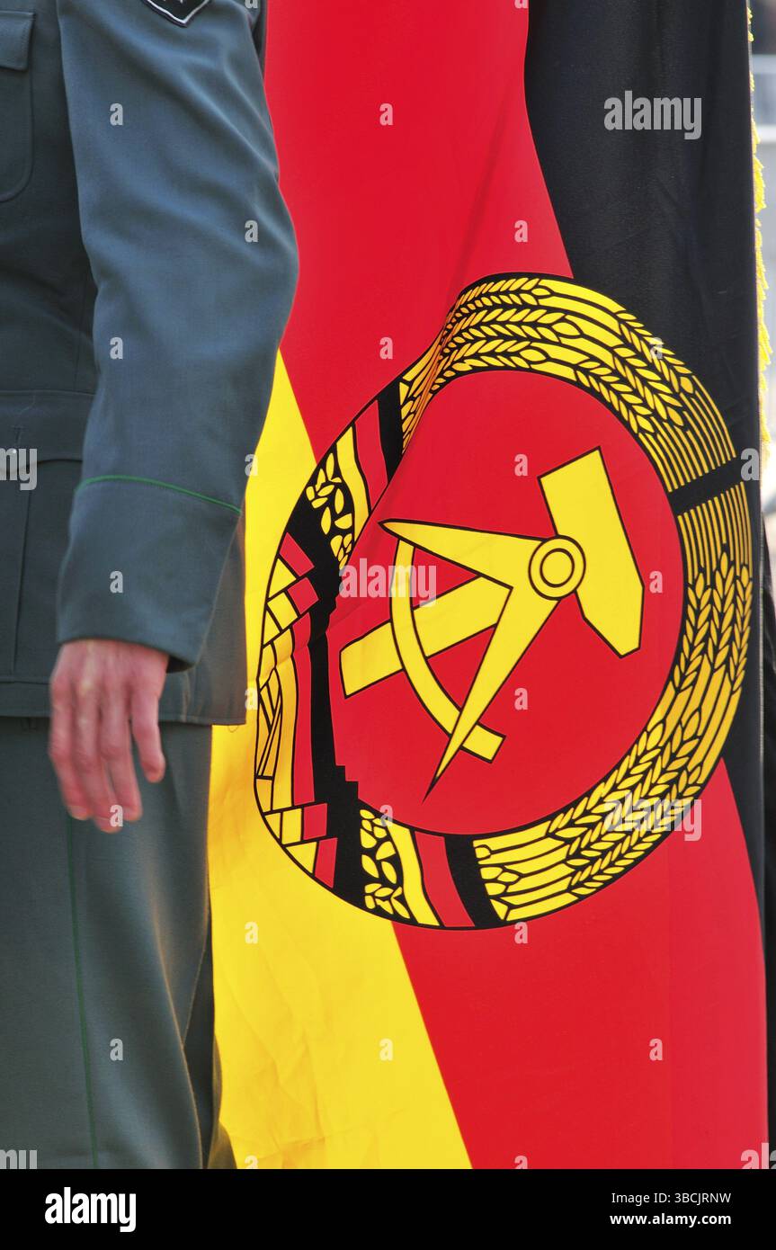 The flag of the German Democratic Republic (GDR for short) is now a ...