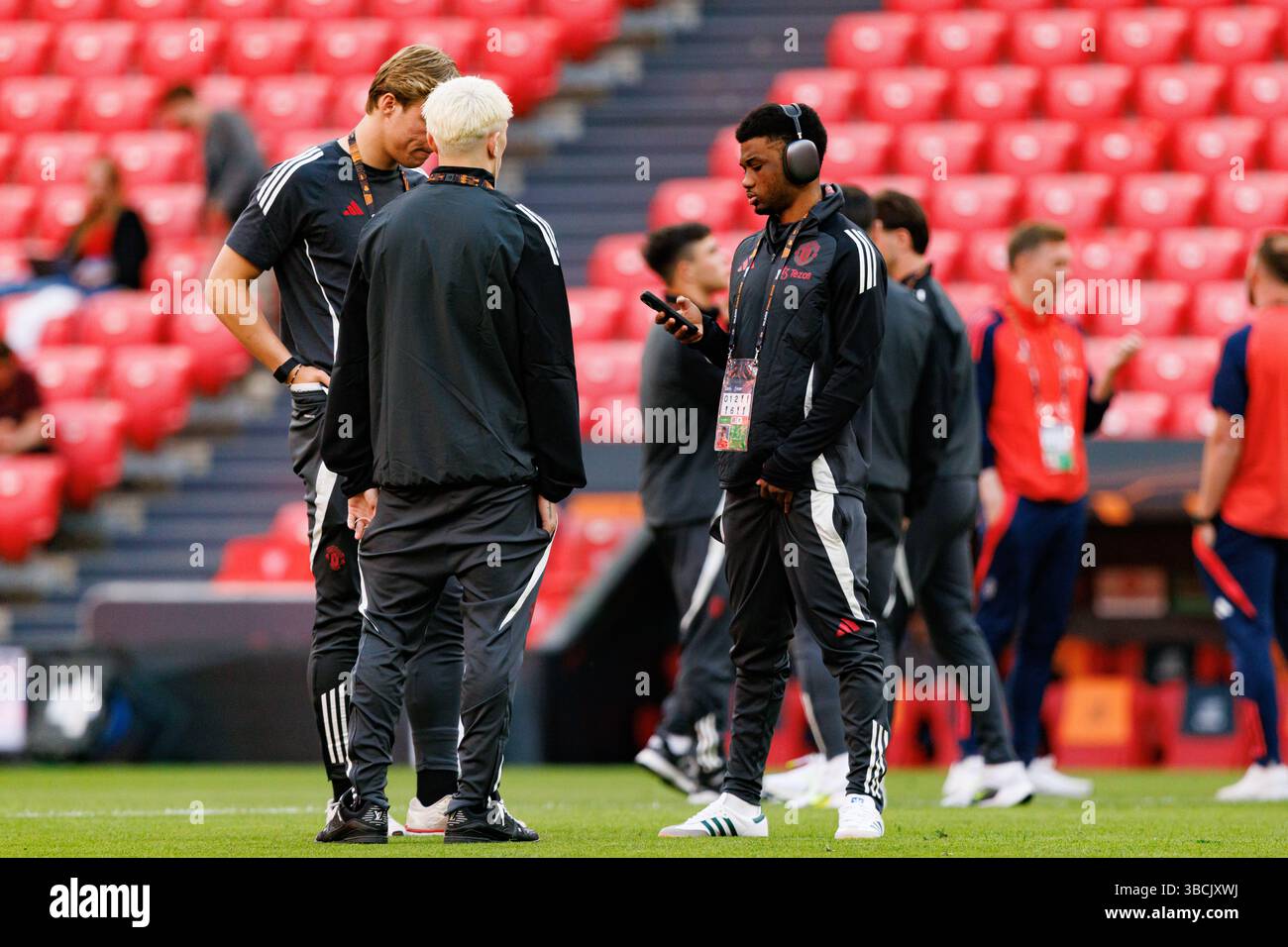Bilbao, Spain. 20th May, 2025. Rasmus Hojlund, Alejandro Garnacho and ...