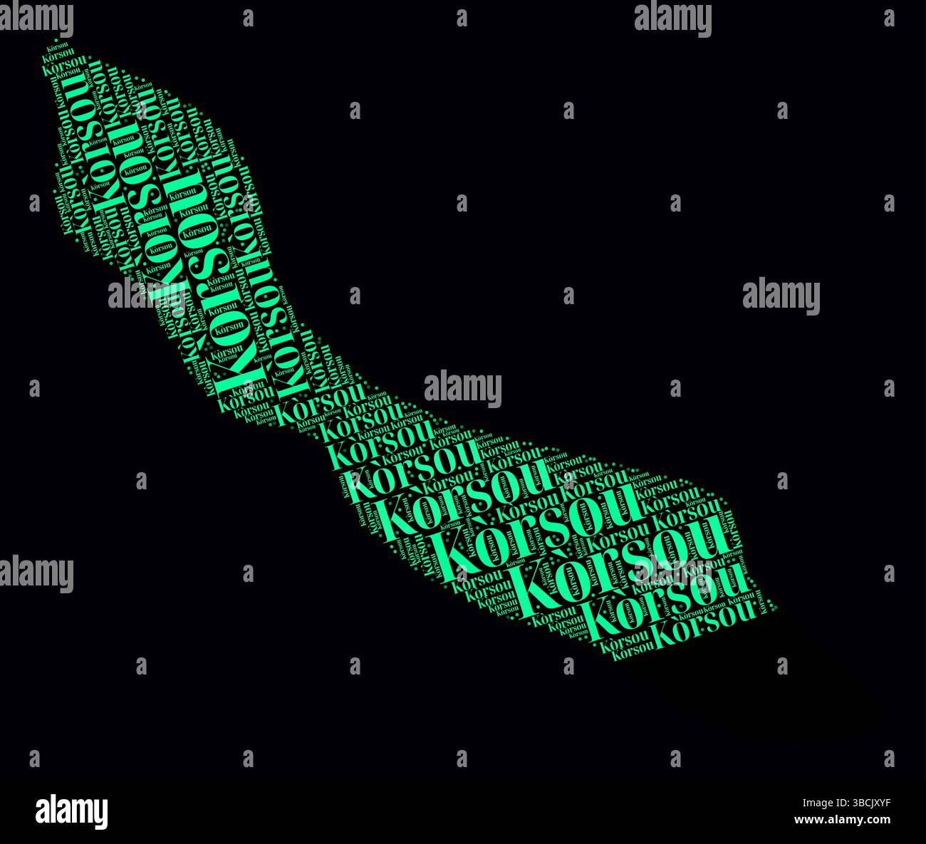 Curacao Regions Word Clouds. Bright neon style design on dark ...