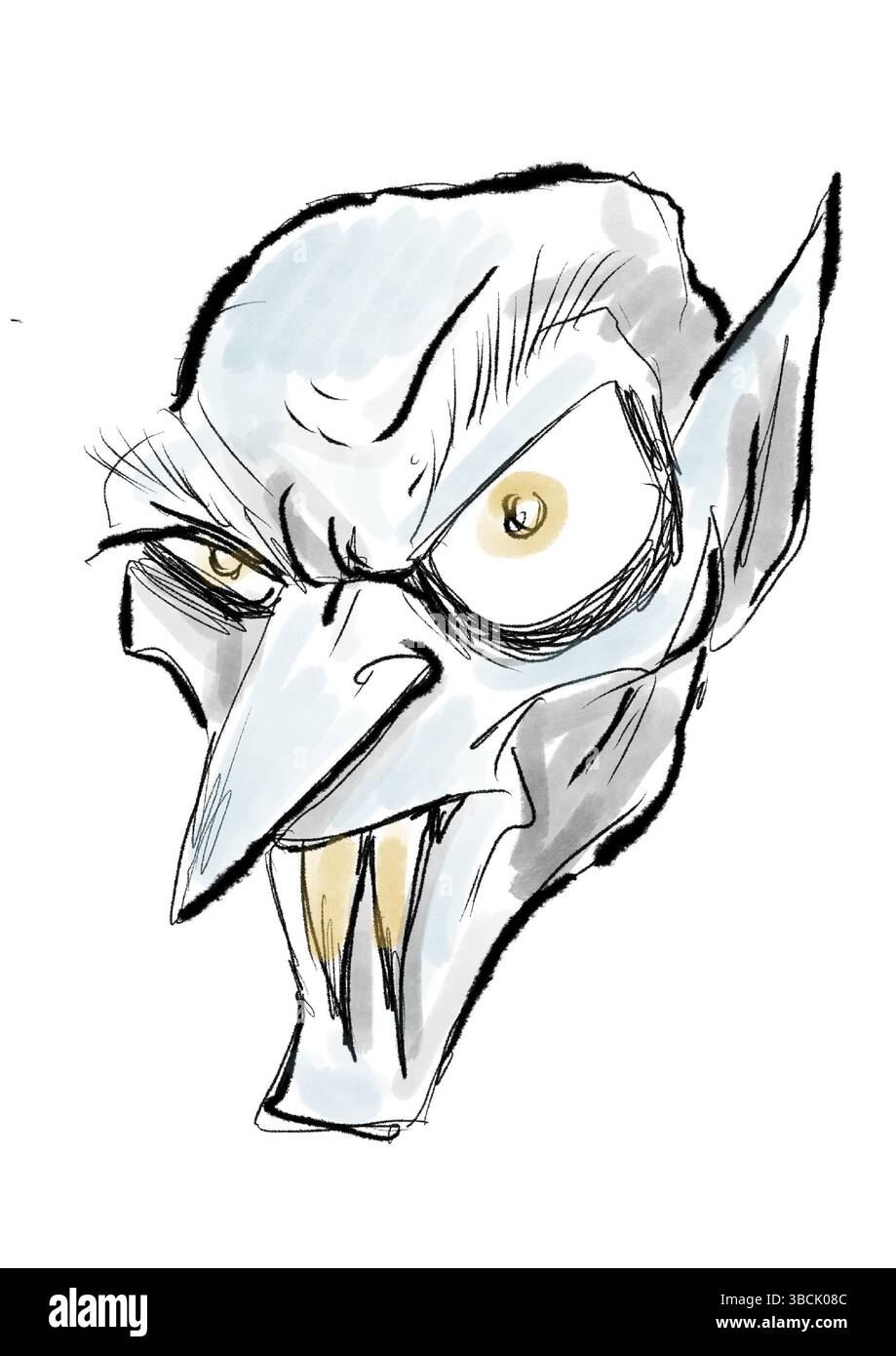 Nosferatu Vampire hand drawn illustration Stock Photo - Alamy