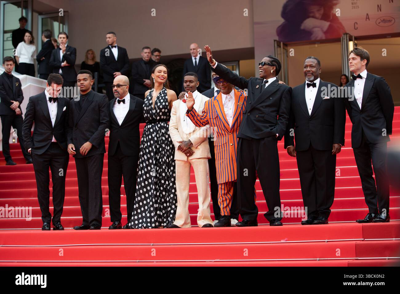 Cannes, France. 19th May, 2025. CANNES, FRANCE - MAY 19: (L-R) Jason ...