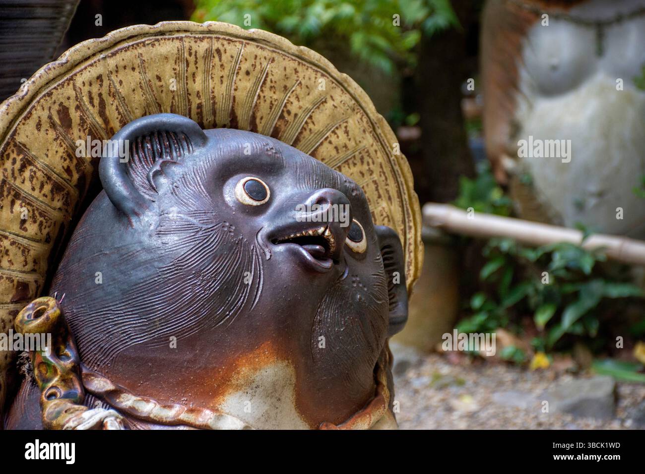 Tanuki, mythical Japanese animal Stock Photo - Alamy
