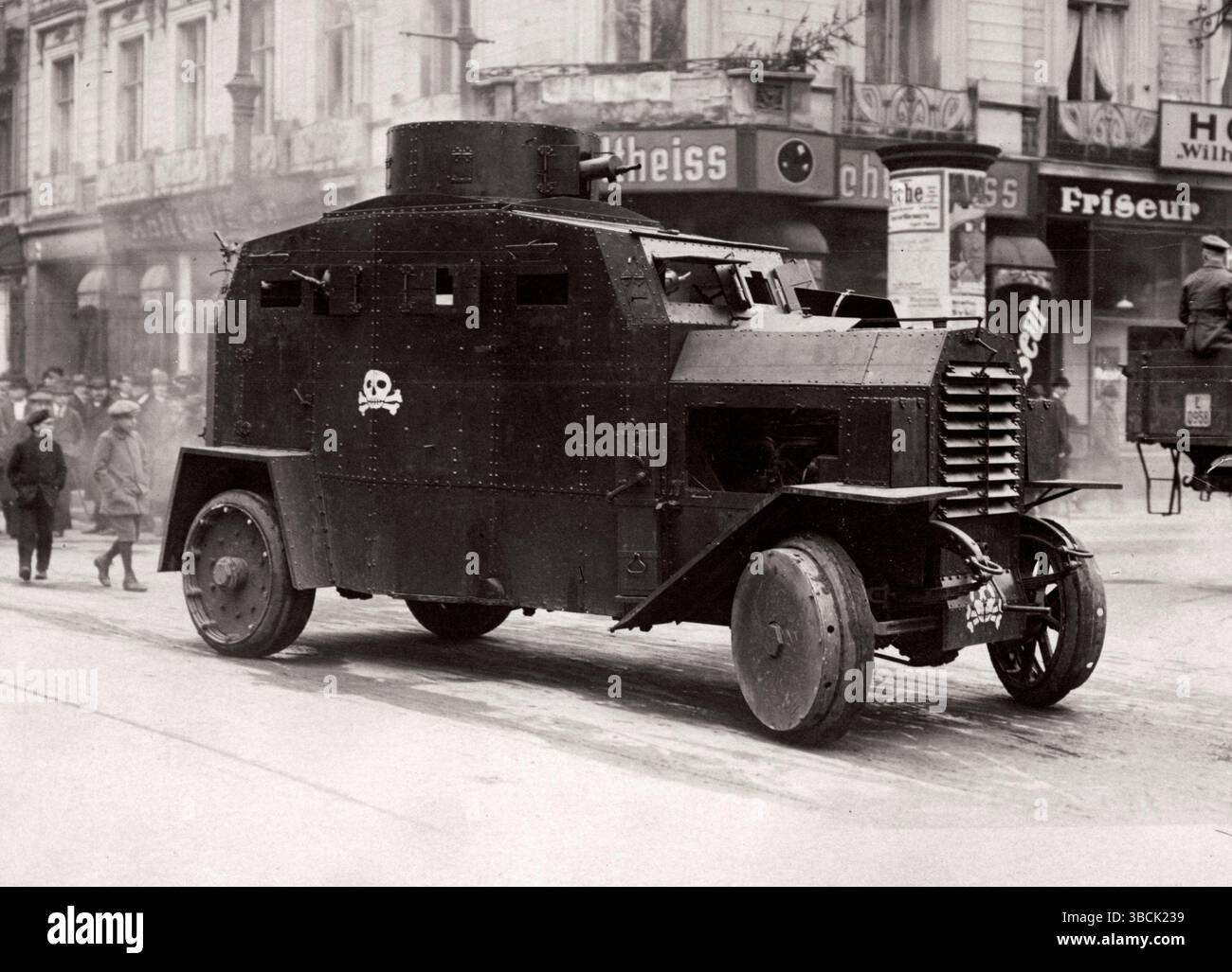 Pro-Kapp soldiers in an armoured car in Berlin during teh Kapp Putsch ...