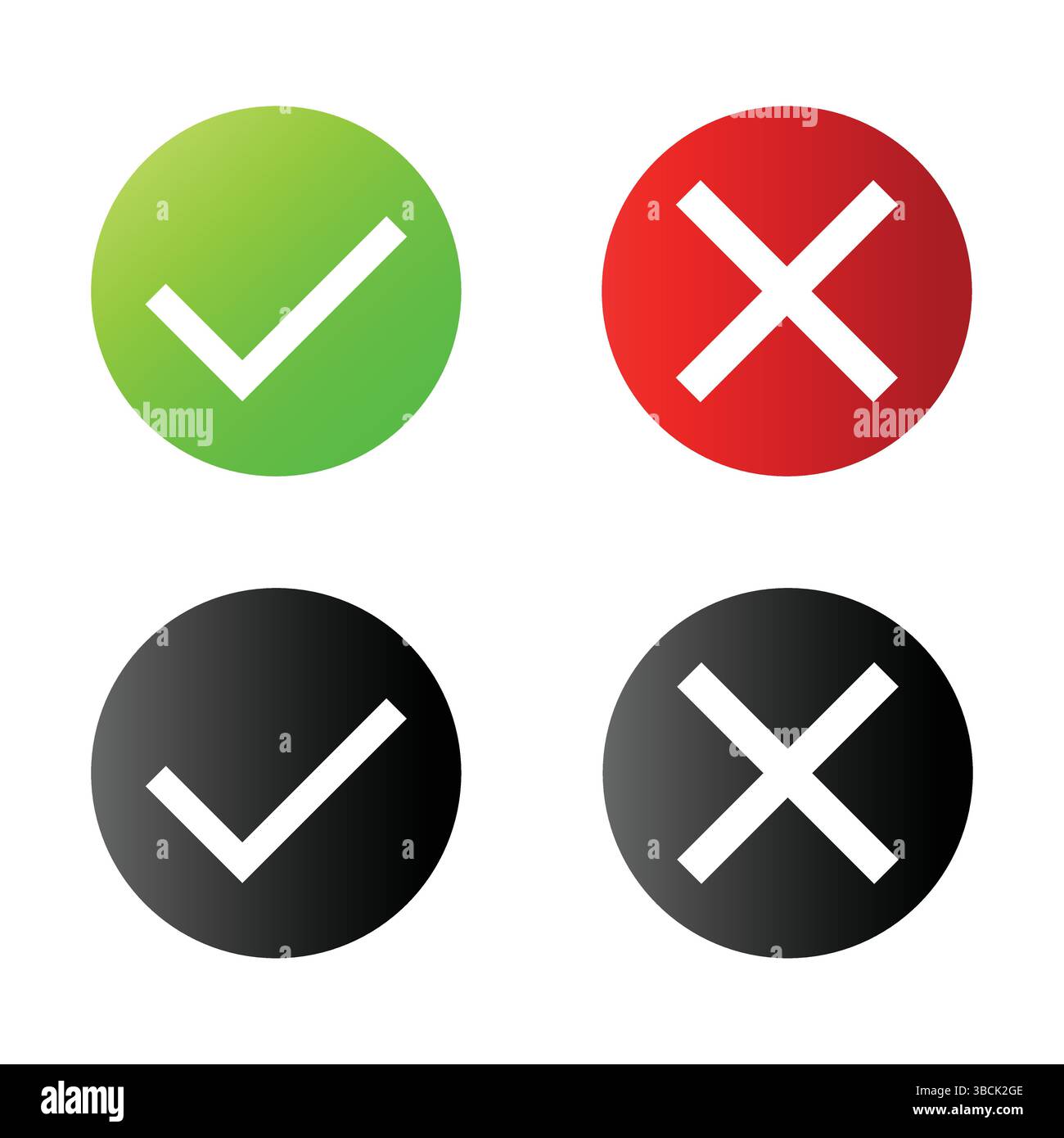 Check mark icons vector hi-res stock photography and images - Alamy