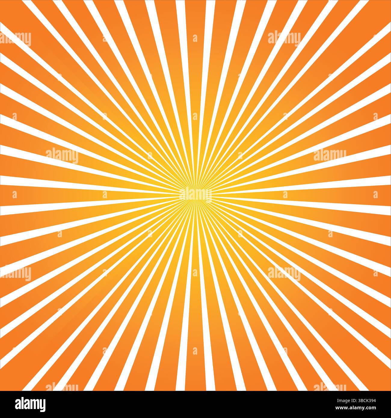 Orange and Yellow Sunburst Rays Background with Radiating Lines Stock ...