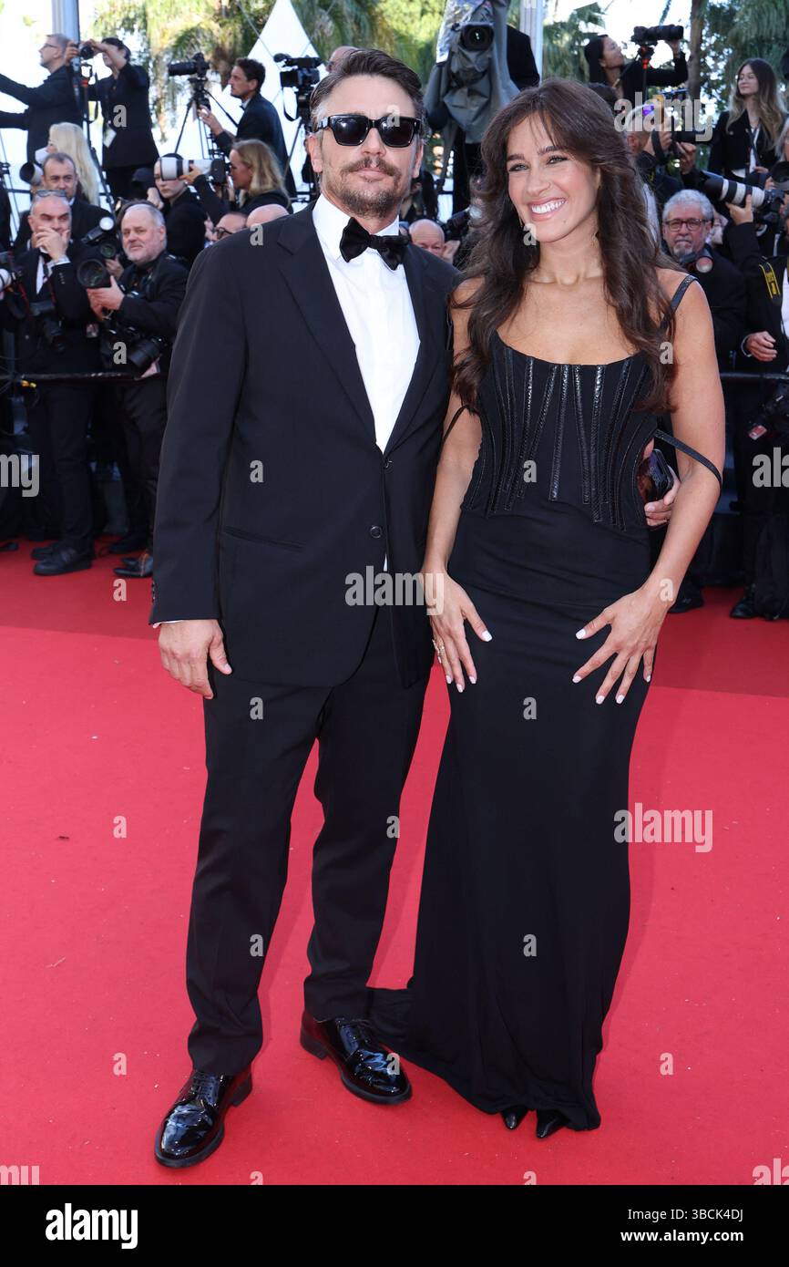 Cannes, France. 20th May, 2025. James Franco and Izabel Pakzad during ...