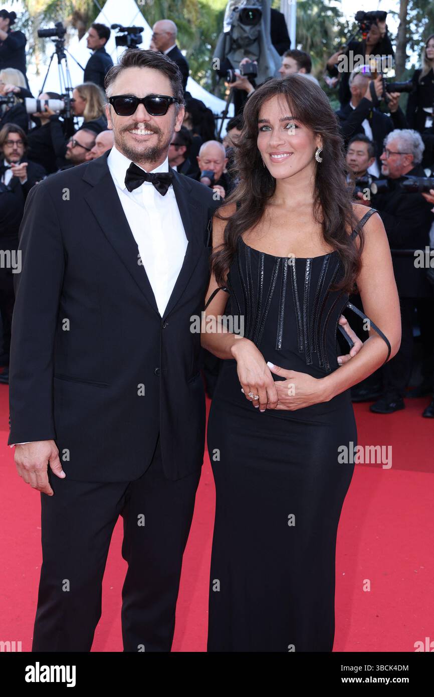 Cannes, France. 20th May, 2025. James Franco and Izabel Pakzad during ...